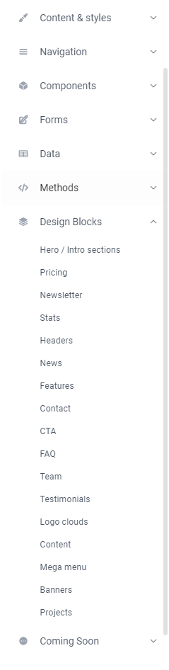 Sidenav - design blocks section update · Issue #1473 · mdbootstrap/TW-Elements · GitHub