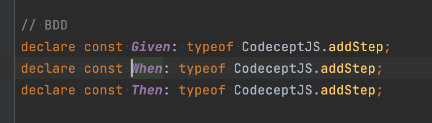 BDD: the examples mention "And", but it's not defined · Issue #2935 · codeceptjs/CodeceptJS · GitHub