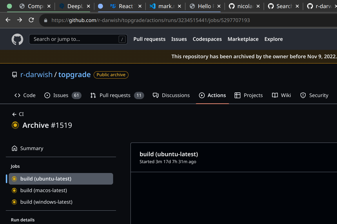 An action starts 3 months ago still running · community · Discussion #45572 · GitHub