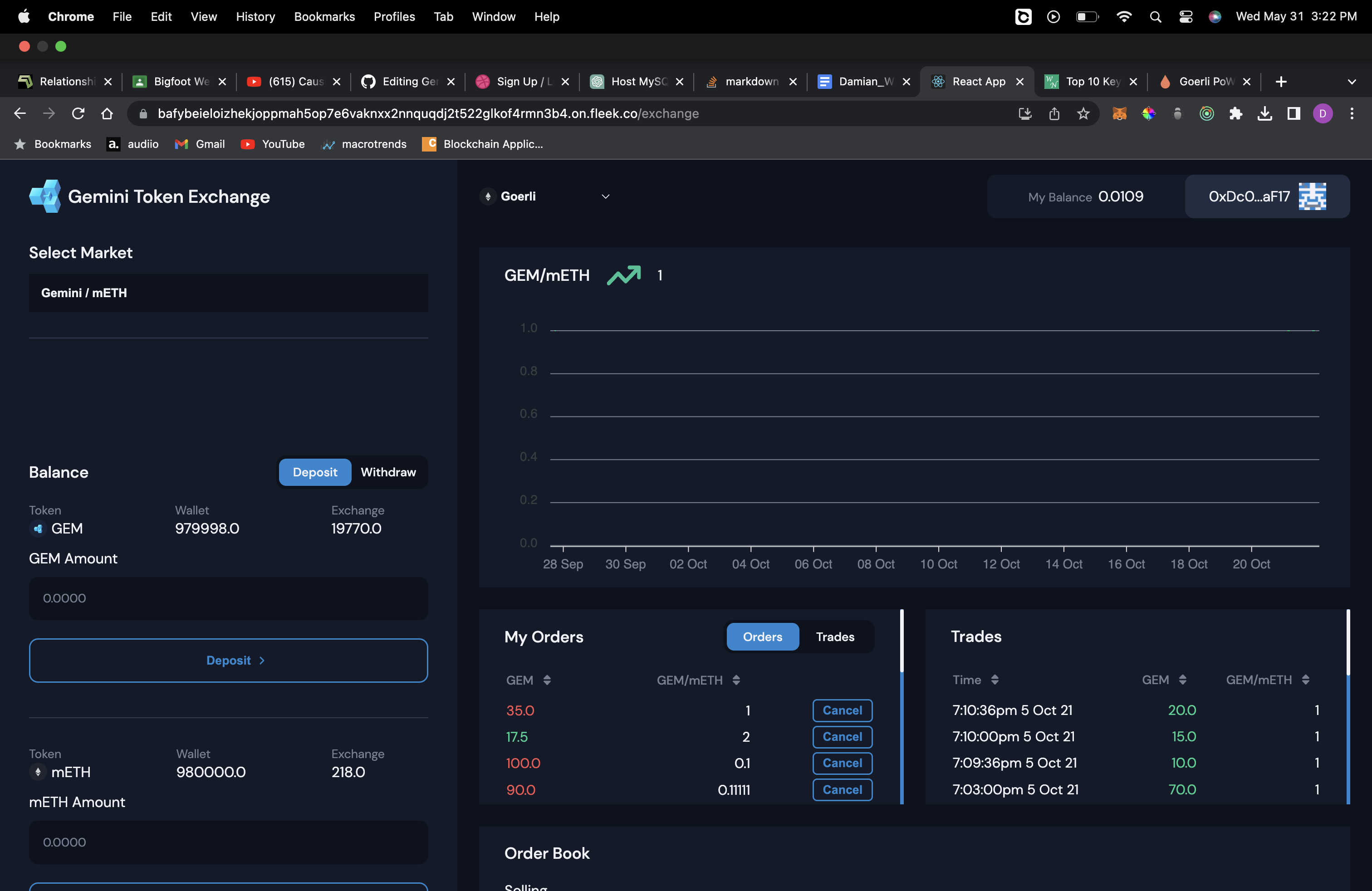 GitHub - dwrath/Gemini-Exchange