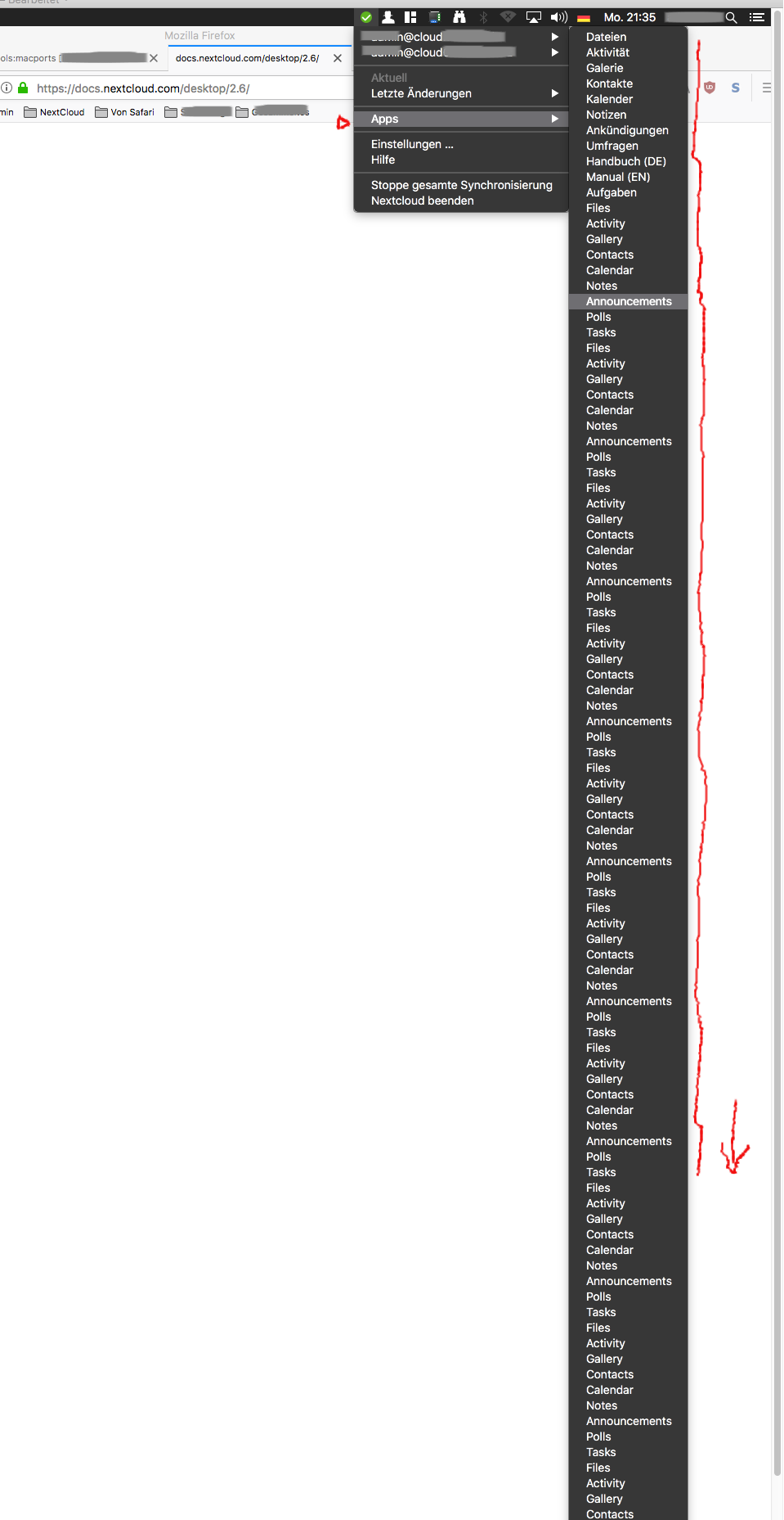avoid "the 'app list' of doom" · Issue #1545 · nextcloud/desktop · GitHub