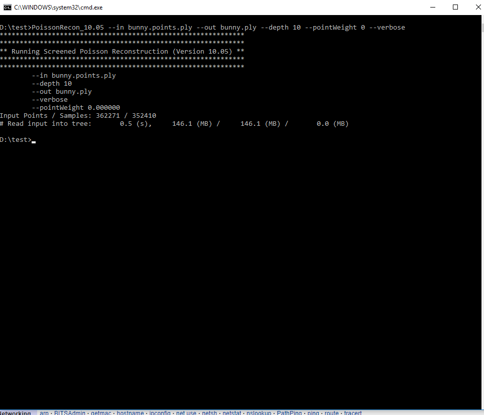 Doesn't get output file with version above or equal 9.0 · Issue #93 · mkazhdan/PoissonRecon · GitHub
