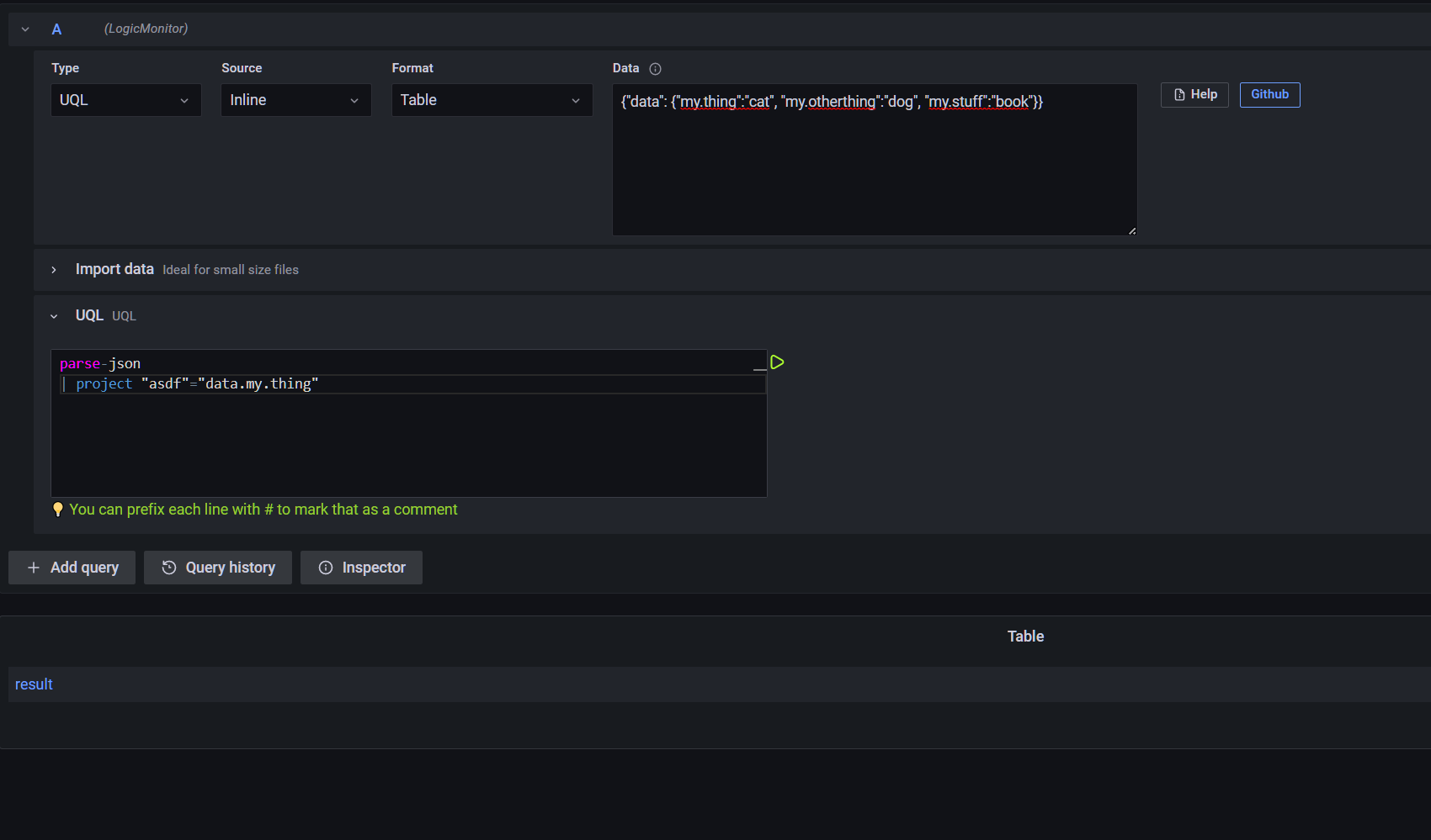 Bug Uql Json With Dots In Key · Issue 526 · Grafanagrafana Infinity Datasource · Github