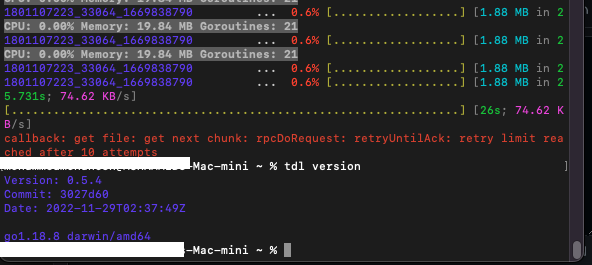 retry limit reached after 10 attempts ON.v0.5.4 · Issue #61 · iyear/tdl ...