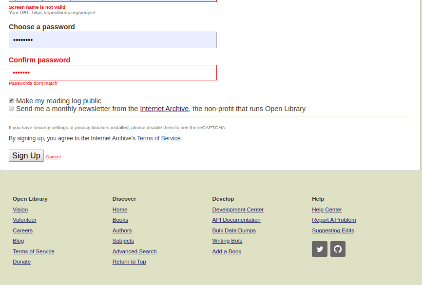 Allow Patrons to Enable "Public" Reading Log at Account Creation ...