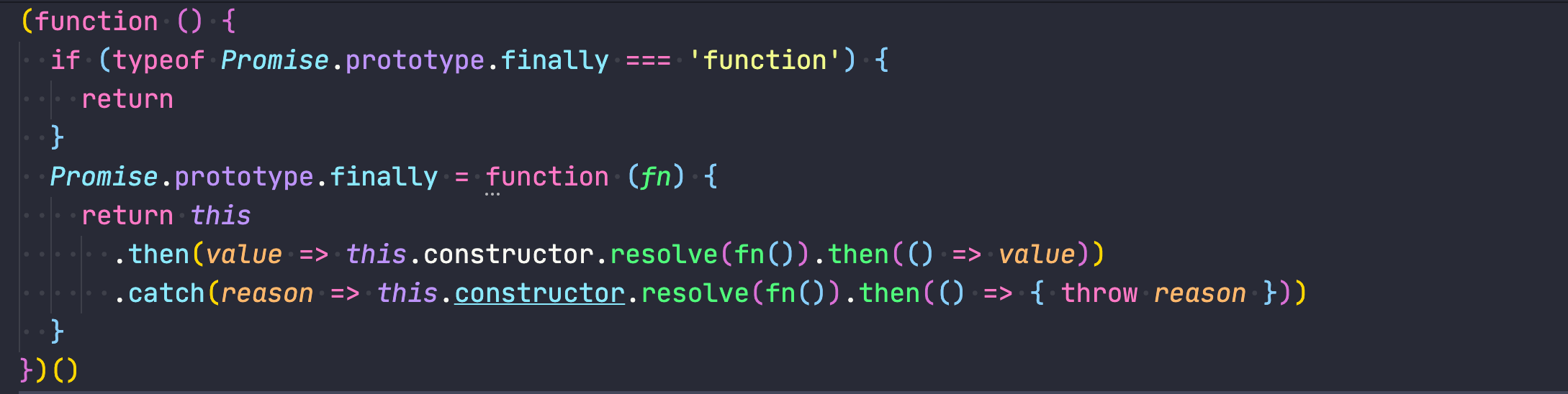 this.service.apply(...).then(...).catch(...).finally is not a function ...