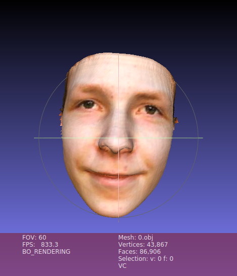 [demo.py] why output obj, and mat 's pose is different when opened in different environments ...