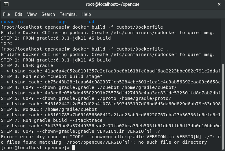 error on docker bulid · Issue #898 · AcademySoftwareFoundation/OpenCue · GitHub