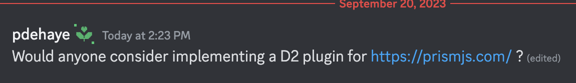 add prismjs highlighter to help wanted · Issue #185 · terrastruct/d2-docs · GitHub