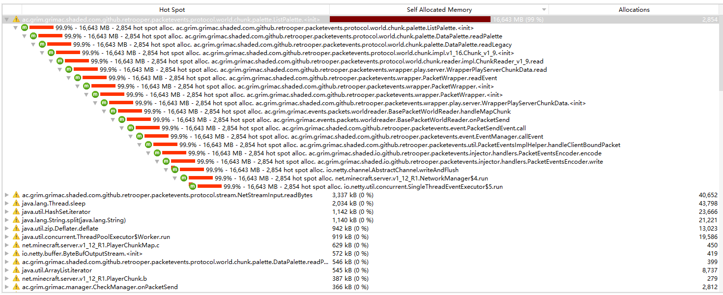 Memory allocation very very very much · Issue #729 · GrimAnticheat/Grim · GitHub