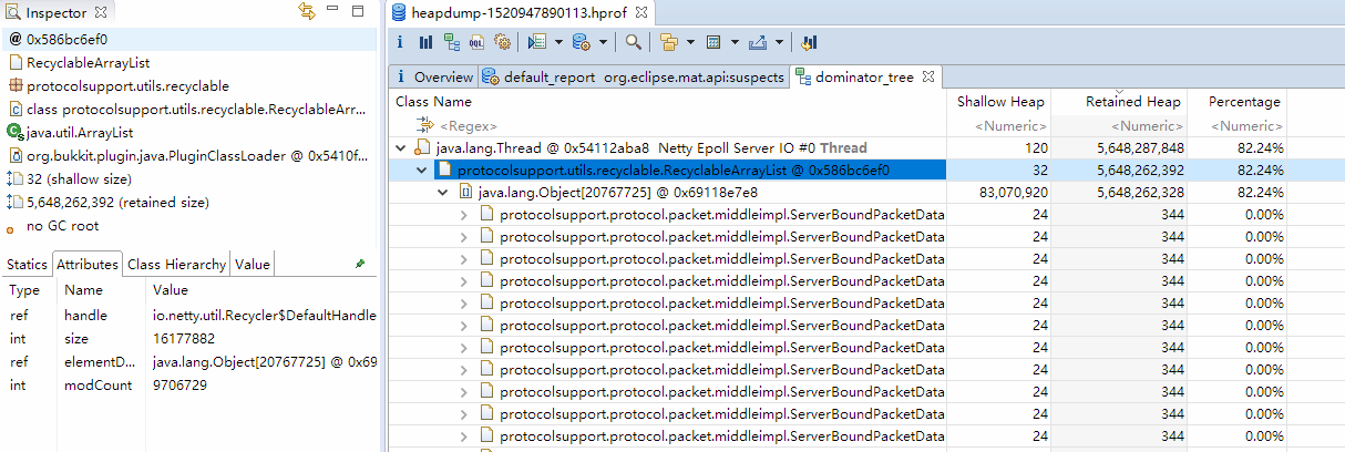 Memory Leak? · Issue #789 · ProtocolSupport/ProtocolSupport · GitHub
