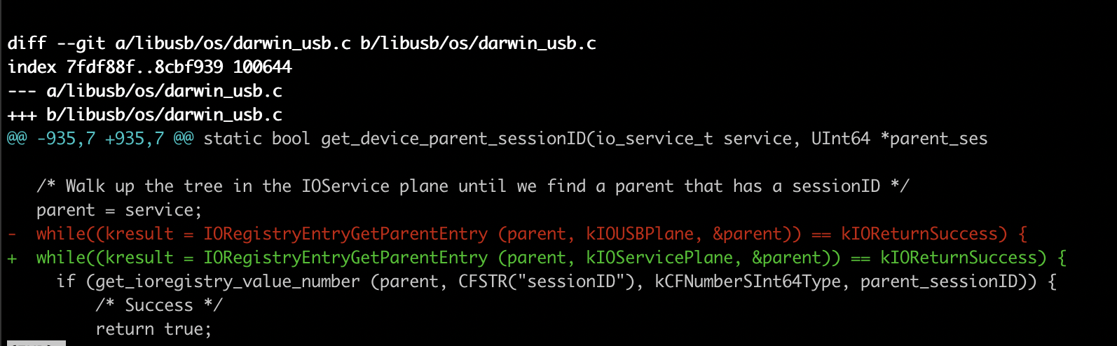 macOS Catalina: wrong detection of parent devices · Issue #693 · libusb/libusb · GitHub