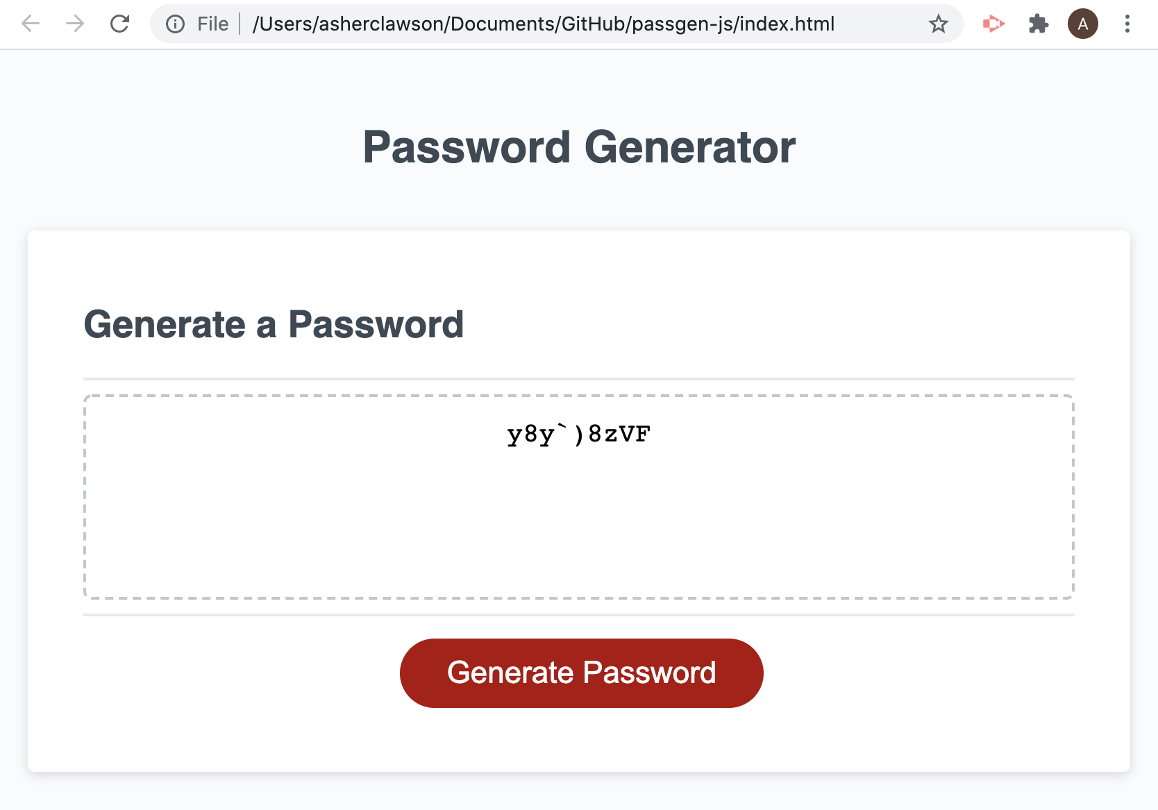 GitHub - KingPogona/passgen-js: Simple password generator.