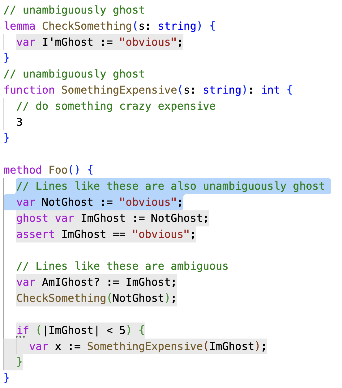 Ghost-code indication too conspicuous · Issue #217 · dafny-lang/ide ...