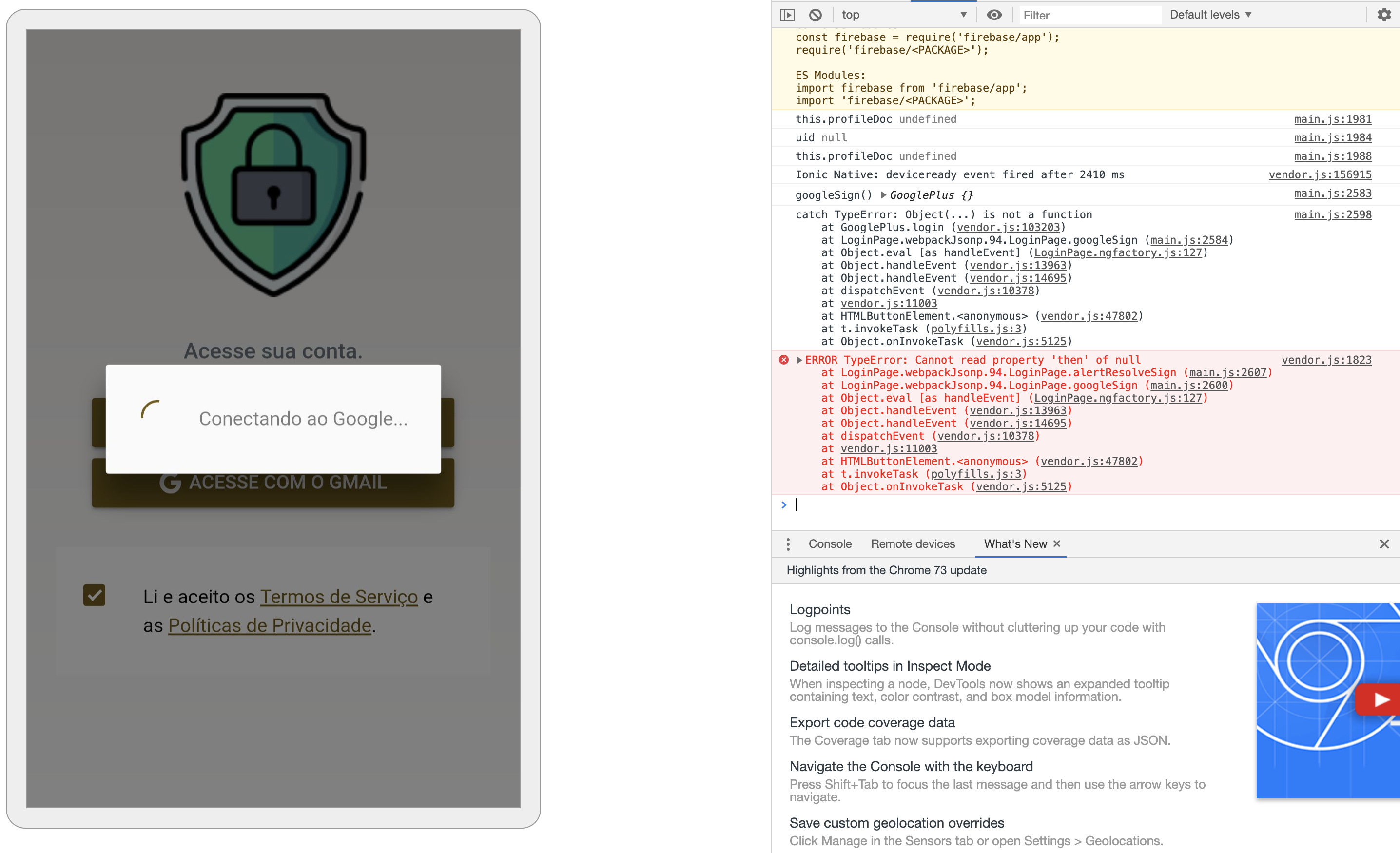 GooglePlus plugin not working in Ionic 4 · Issue #2966 · danielsogl/awesome-cordova-plugins · GitHub
