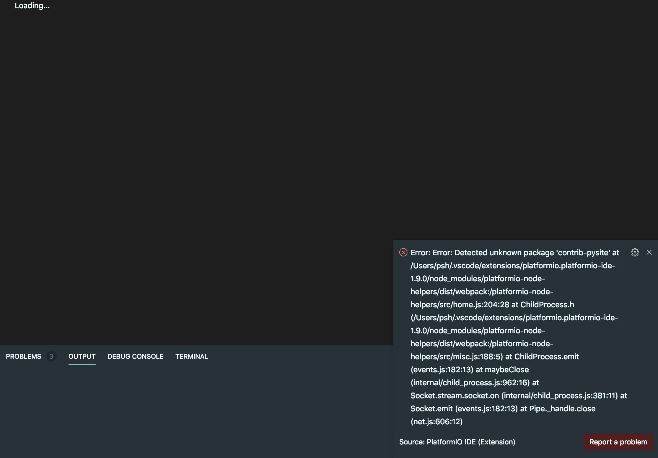 Start PIO Home Server - not loading, not build project · Issue #1201 · platformio/platformio ...