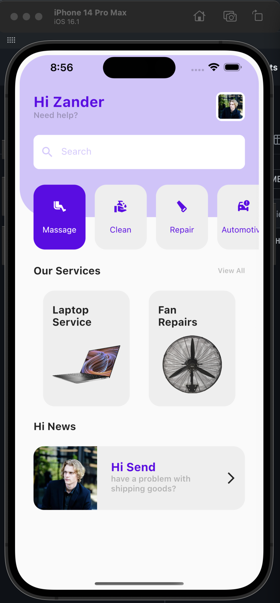 GitHub - zcwessels/social_service: This is a social service home page made in flutter