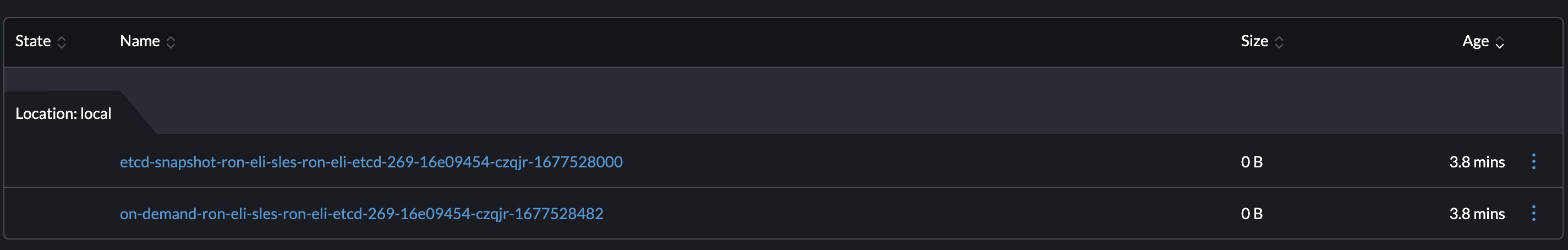 Rancher error sync rke2 etcd snapshot and showing 0 byte size · Issue #40248 · rancher/rancher ...