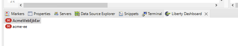 SVT:Cannot start one of the projects in Acme in the Liberty Dashboard · Issue #251 · OpenLiberty ...