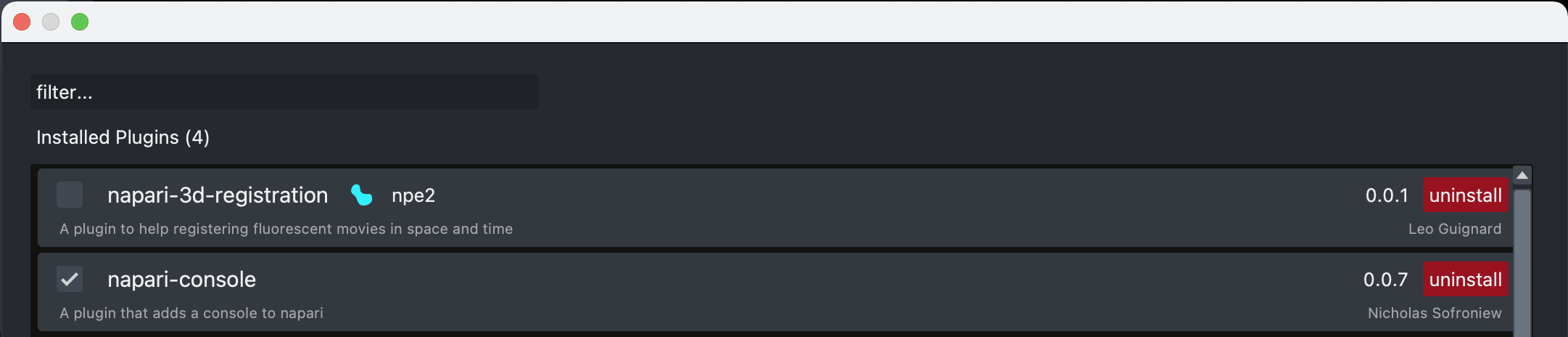 Installed widget plugin is not shown in the plugin menu · Issue #5516 · napari/napari · GitHub