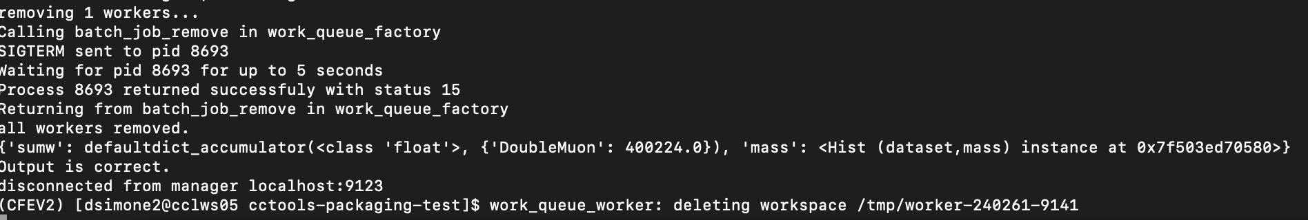 poncho_package_run does not properly wait for all children to finish ...