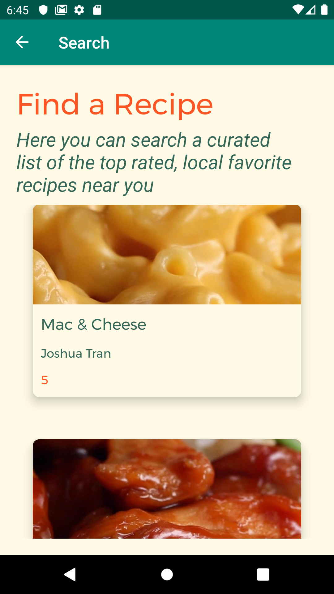 GitHub - ZachTapia/FoodRecipeApp: Our app will have the following ...