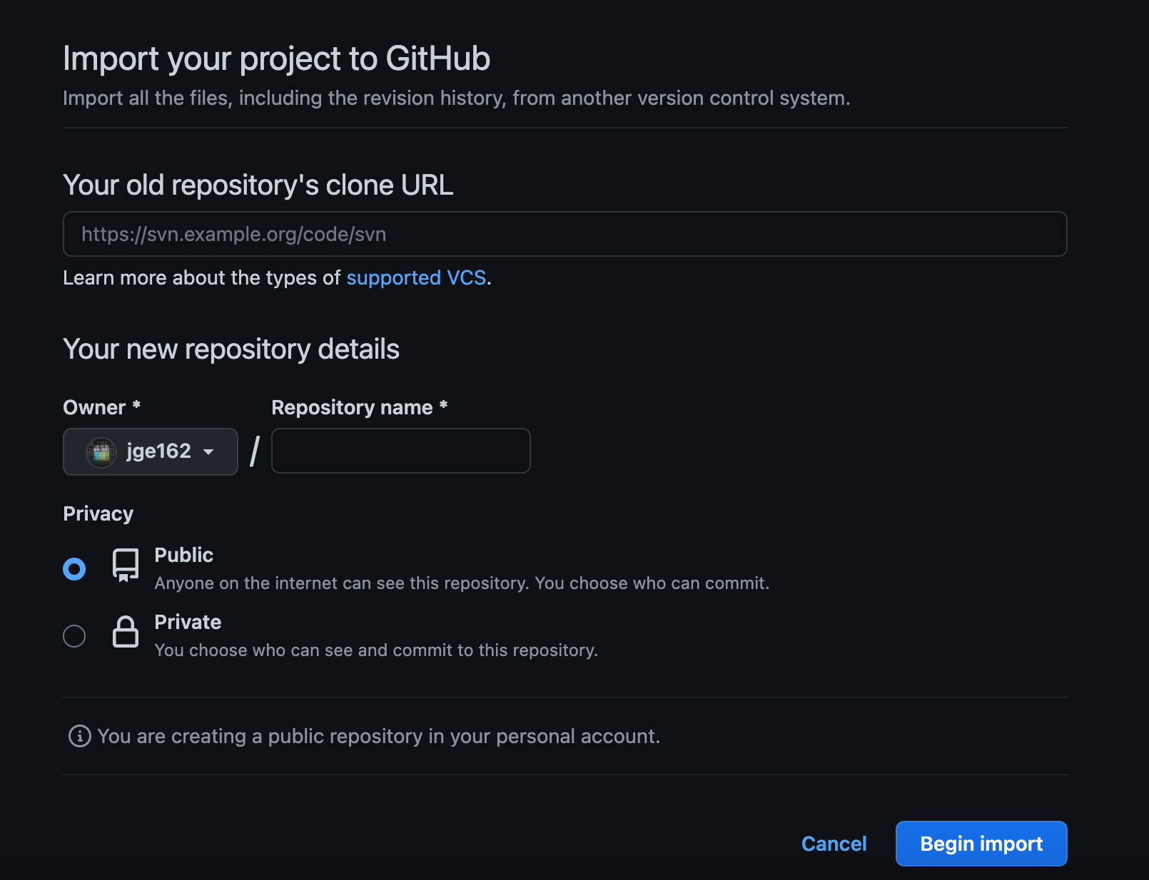 Import local repository · community · Discussion #46712 · GitHub