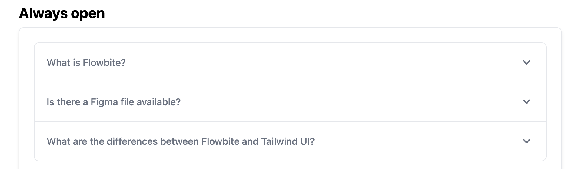 Allow All Accordion Panels To Be Collapsed By Default · Issue 515 · Themesberg Flowbite React