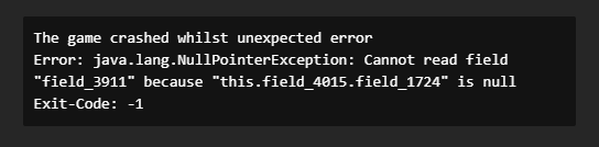 Fabric: Crash with versions 2.7.X · Issue #360 · haubna/PhysicsMod · GitHub