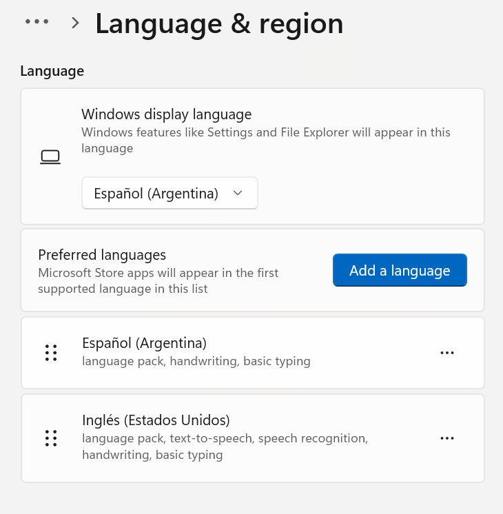 Windows app: Spanish setting only applies on the loading screen · Issue ...