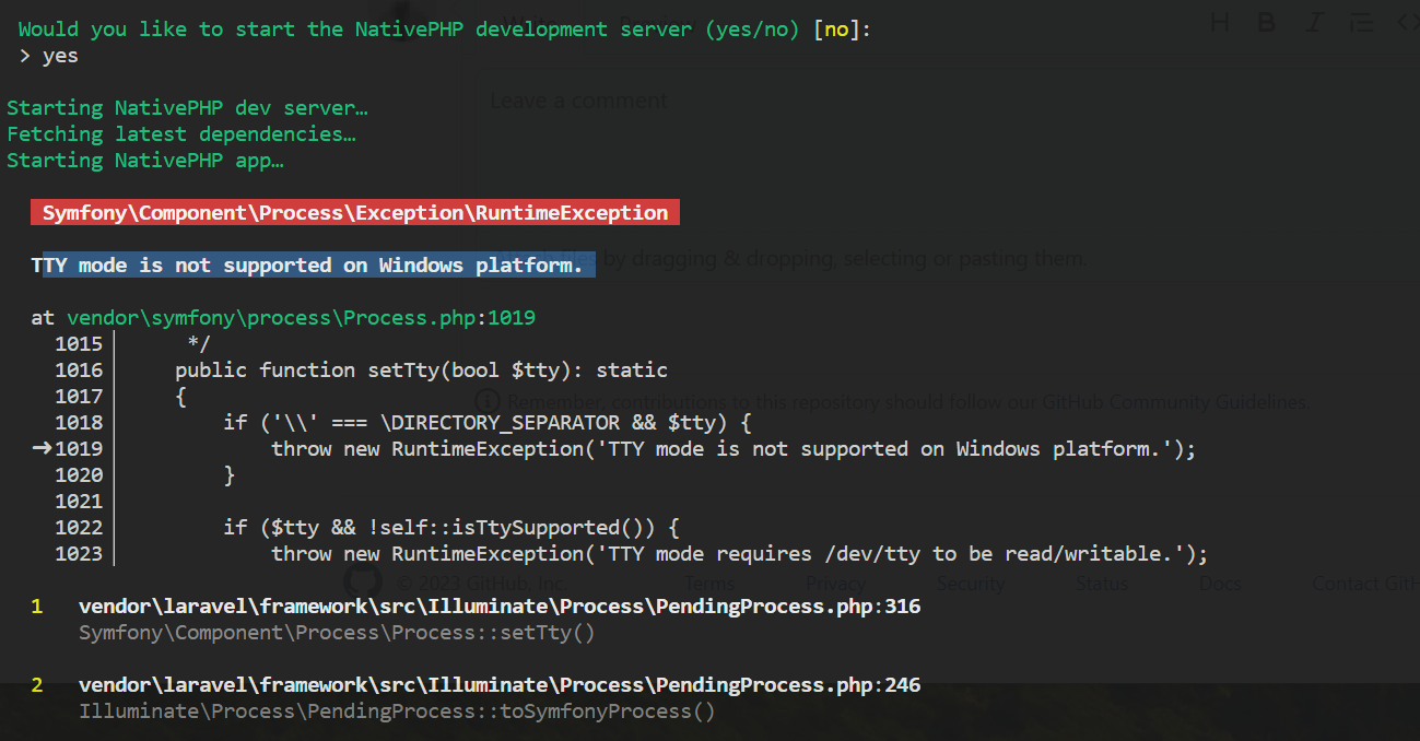 [Bug]: TTY mode is not supported on Windows platform. · Issue #8 ...