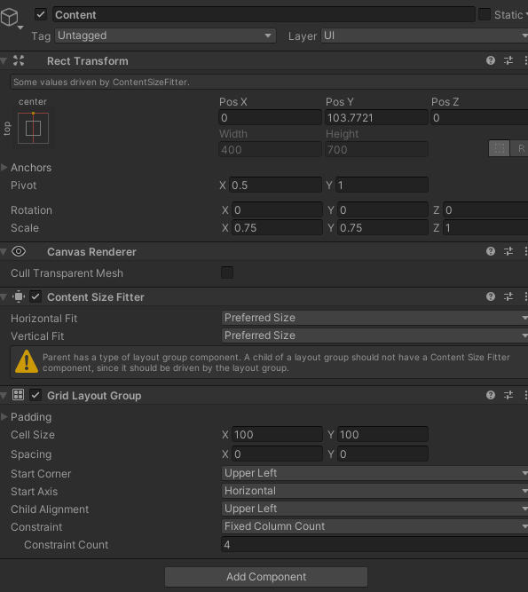 这个是否没有考虑到cell节点的缩放？ · Issue #104 · qiankanglai/LoopScrollRect · GitHub