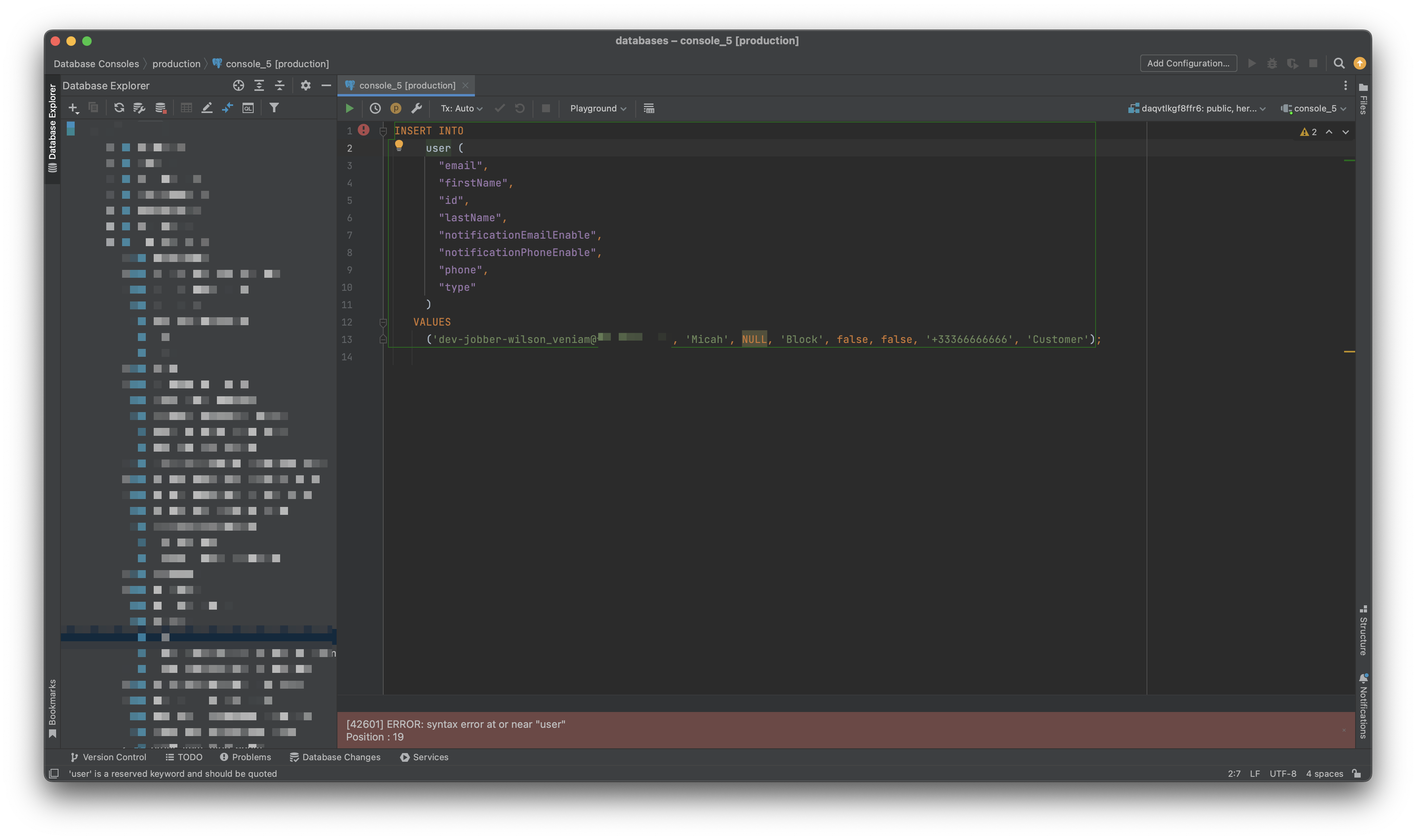 [POSTGRES] Missing public schema x reserved name · Issue #372 · shuttle-hq/synth · GitHub