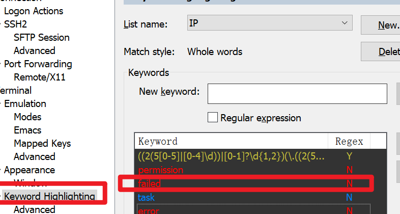 [feature requests] Can custom keyword highlighting for color · Issue #692 · kingToolbox/WindTerm ...