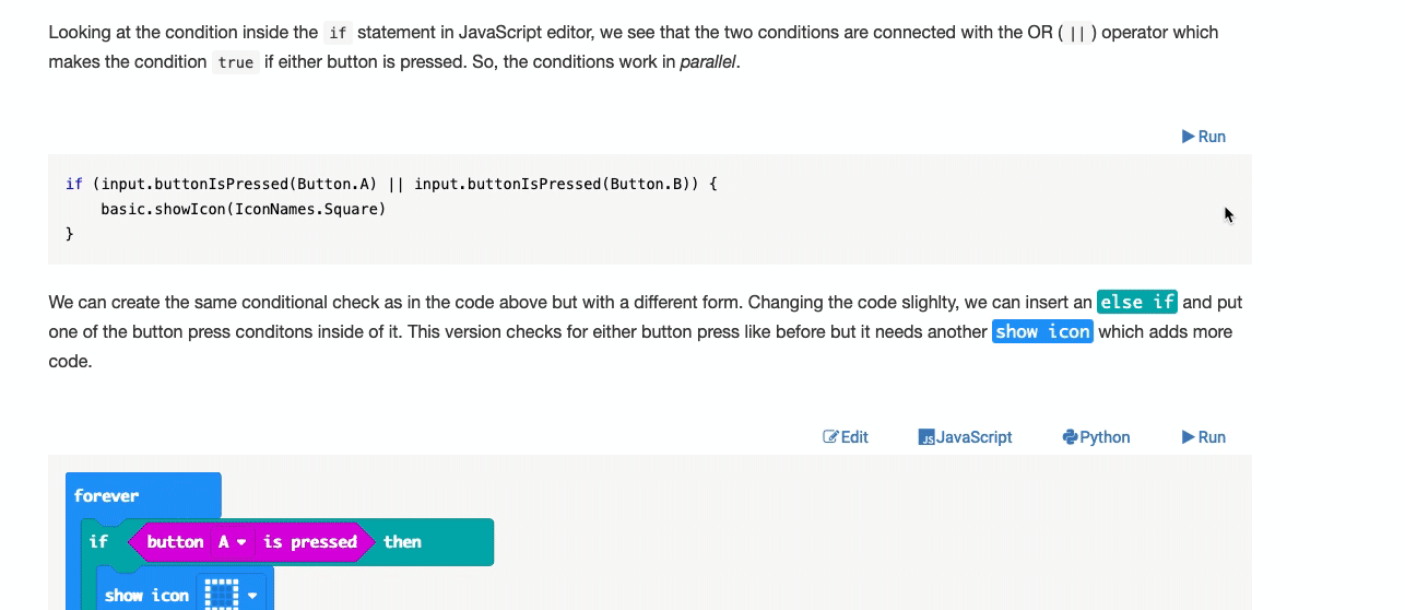 Javascript example does not run on simulator · Issue #4065 · microsoft/pxt-microbit · GitHub