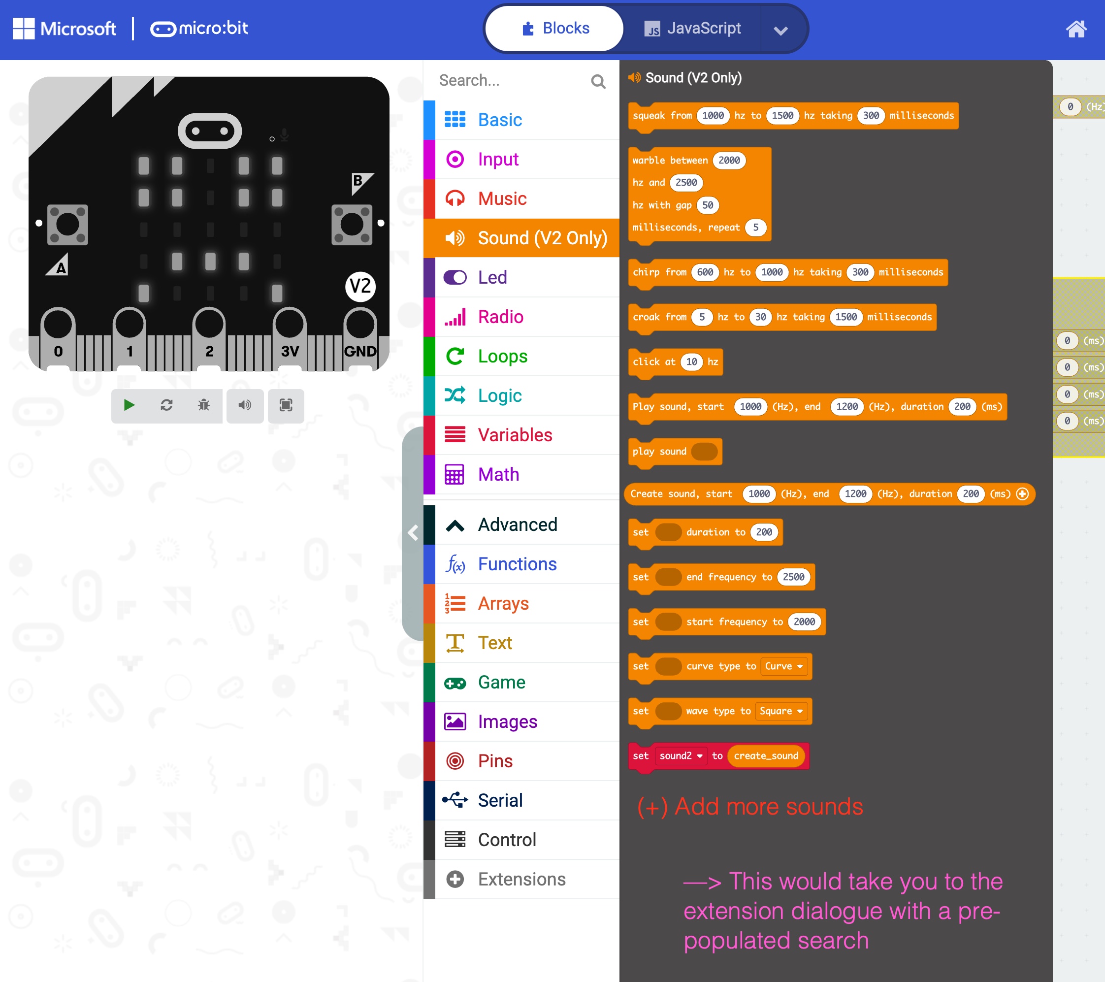 Feature: Add extensions to search · Issue #4459 · microsoft/pxt-microbit · GitHub
