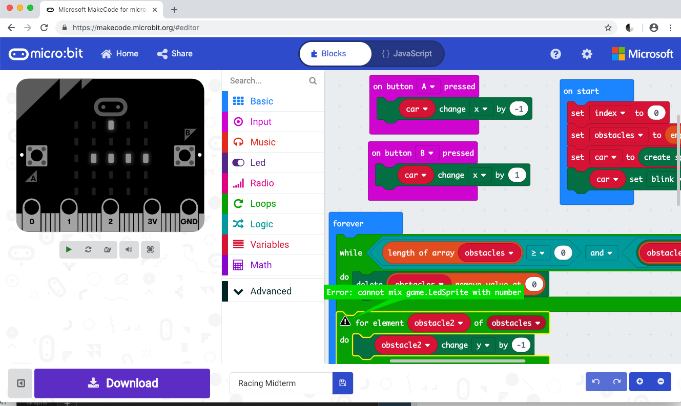 Program throws 042 error on device · Issue #1754 · microsoft/pxt ...