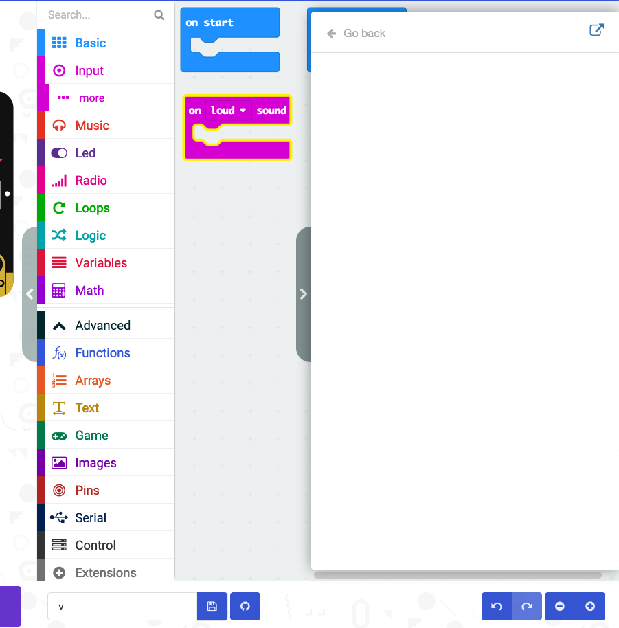 Can't reference custom blocks in MakeCode namespace · Issue #3416 · microsoft/pxt-microbit · GitHub