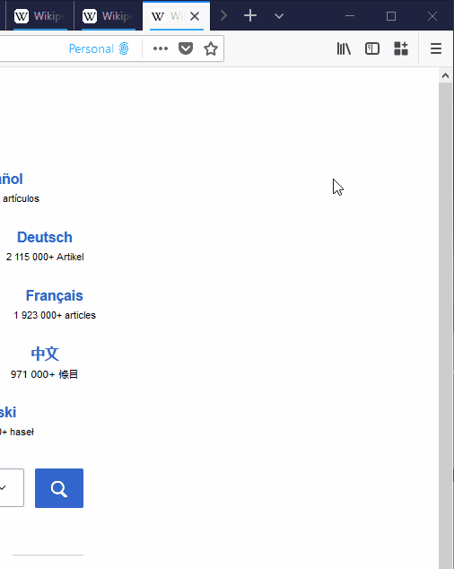 An extra favicon is wrongly displayed under the last tab, in the container's tabs list when more ...