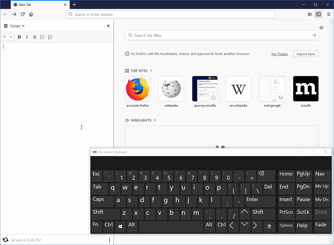 Feedback button from the menu is wrongly the first item to be focused when Tab is pressed ...