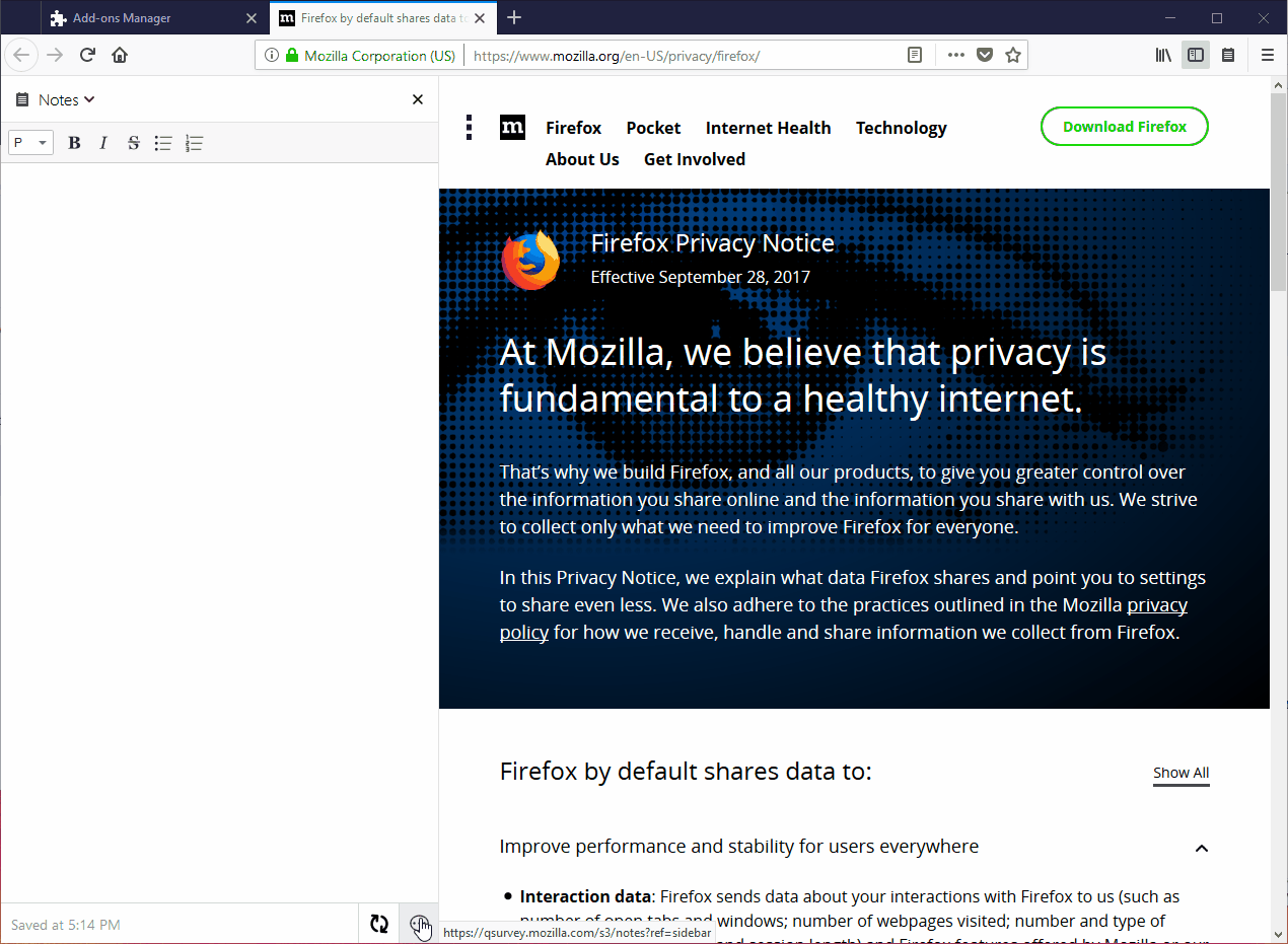 The "Give Feedback" button/option can be wrongly dragged in the sidebar ...