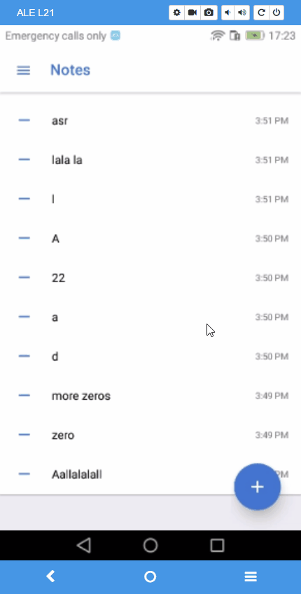 [Android] The "Undo" option is not displayed if a note is deleted while ...