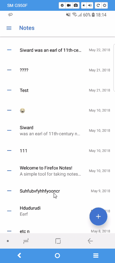Android If Two Notes Are Deleted One After The Other The First Note Is Wrongly Brought Back