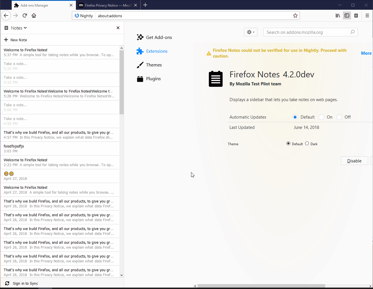 The Background Of The Area That Contains Text Wrongly Remains White If The Dark Theme Is