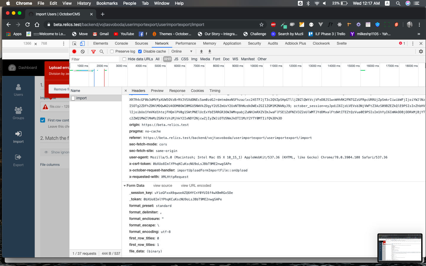 Upload Error - Division by zero · Issue #4810 · octobercms/october · GitHub