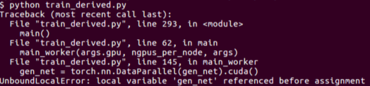 UnboundLocalError: local variable 'gen_net' referenced before ...