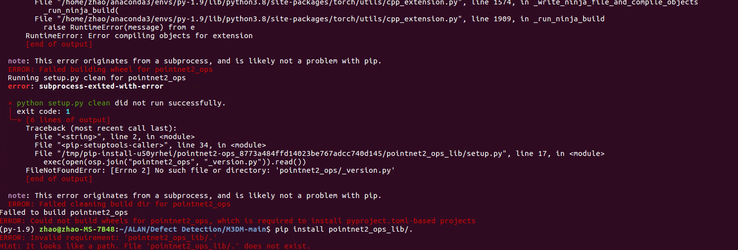 RUNNING environment · Issue #9 · nomewang/M3DM · GitHub