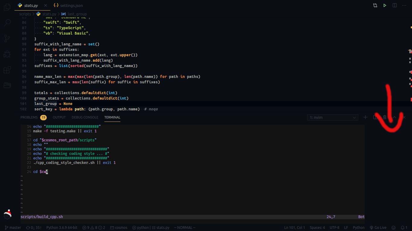 Unexpected terminal right padding space · Issue #87153 · microsoft ...