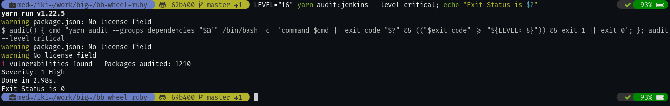 Temporary workaround for making yarn audit play nice with exit codes · Issue #434 · bigbinary ...