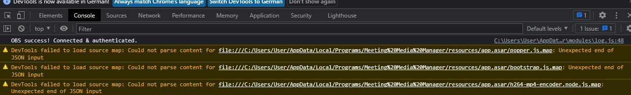 OBS Studio Integration not working · Issue #451 · sircharlo/meeting-media-manager · GitHub